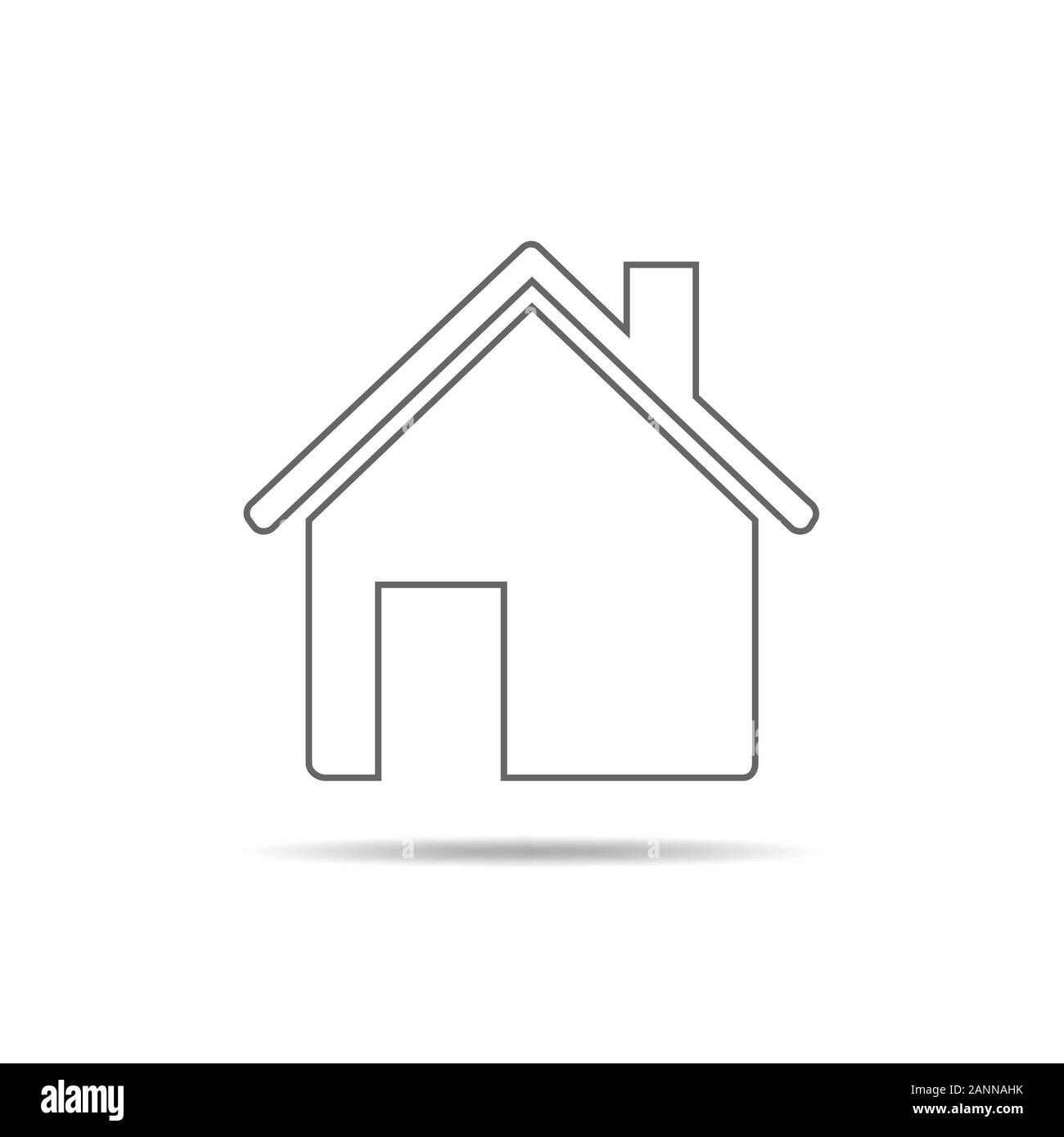 Home icon - vector illustration. Simple black home sign isolated on ...