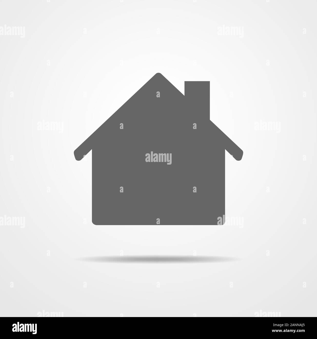 Home icon - vector illustration. Simple black home sign isolated on ...