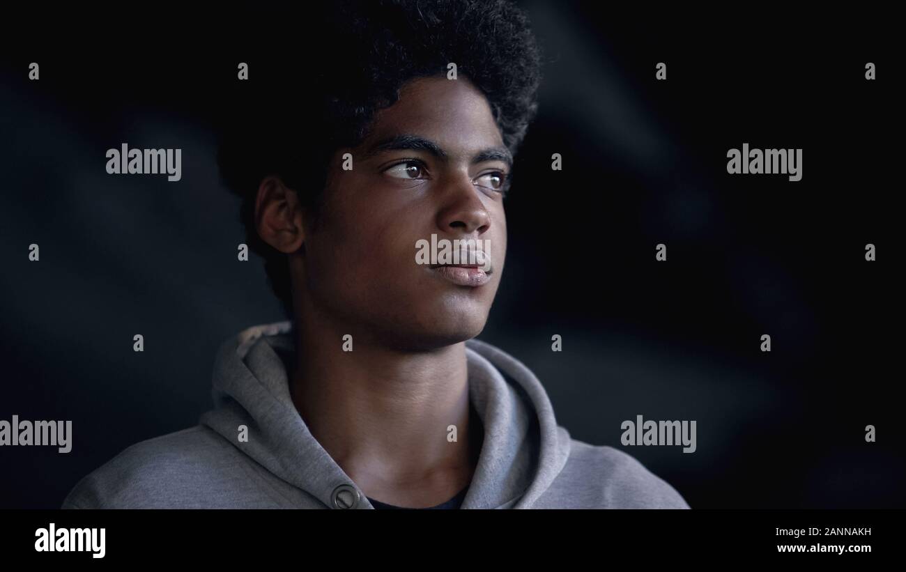 Upset african american teenage hi-res stock photography and images - Alamy