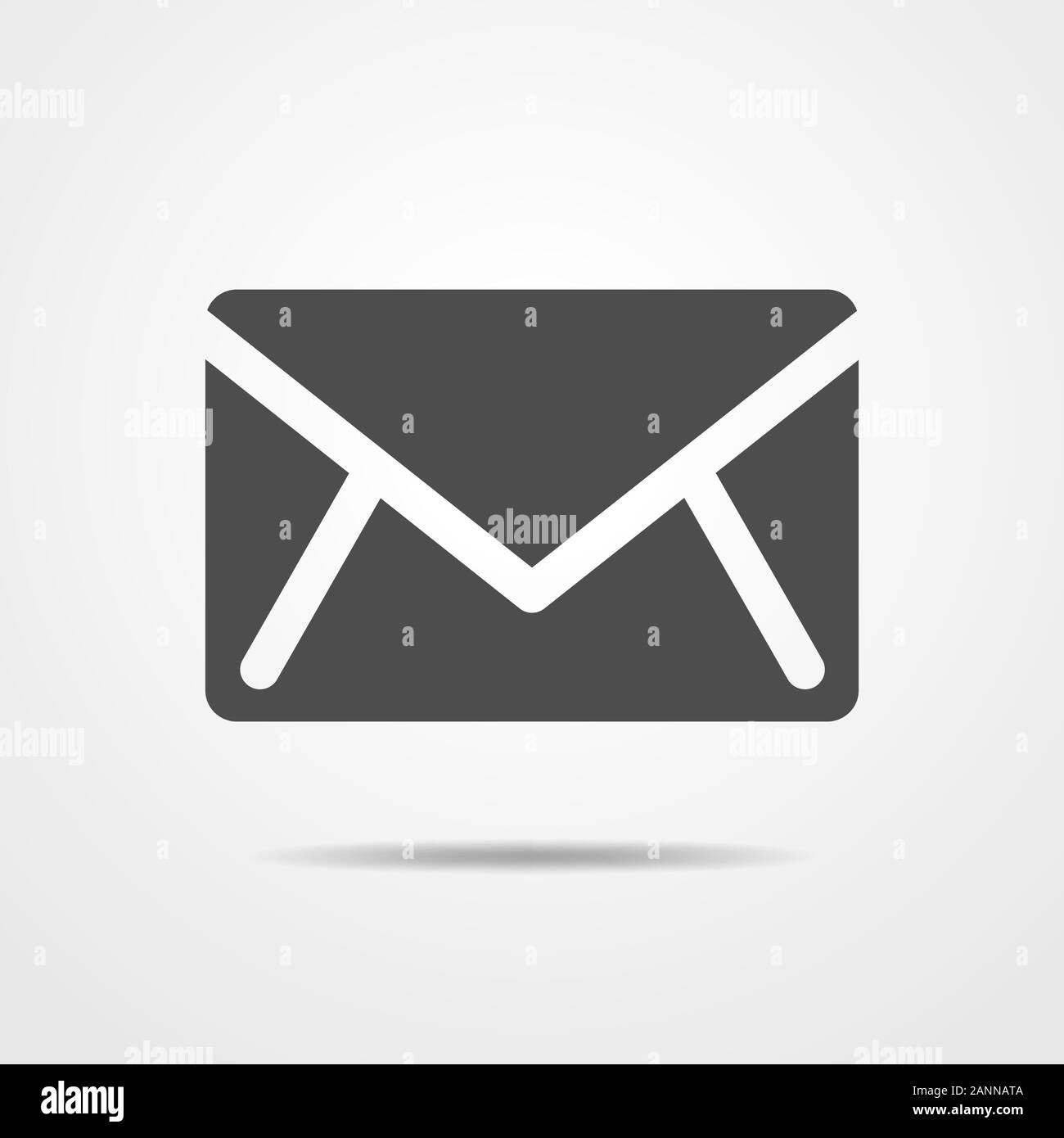 Simple icon of envelope - vector illustration. Envelope sign isolated ...