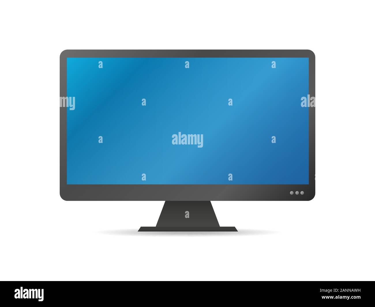 Monitor flat illustration shadow hi-res stock photography and images ...