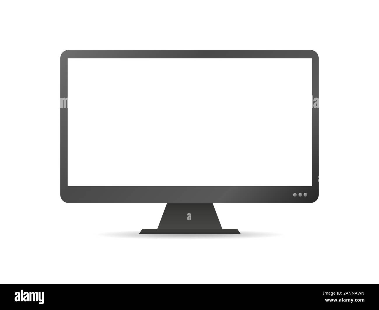 Simple monitor icon - vector illustration. Monitor in flat style Stock ...