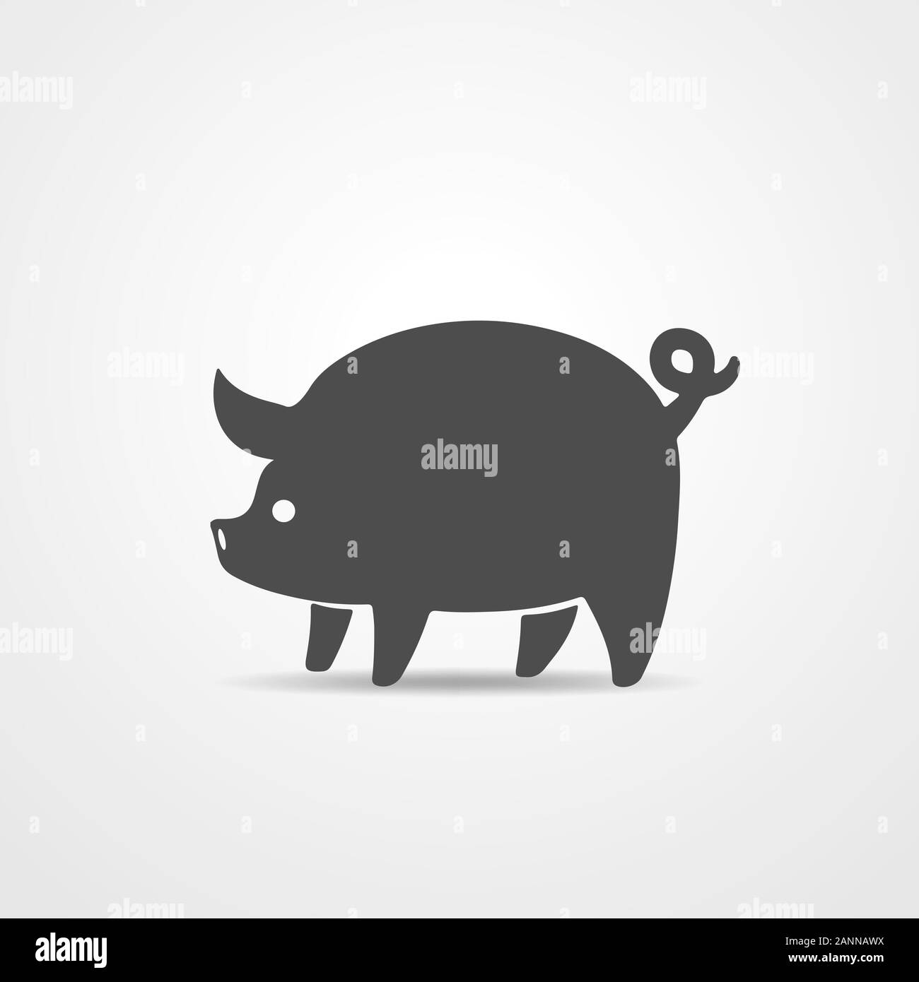Pig Vector Black