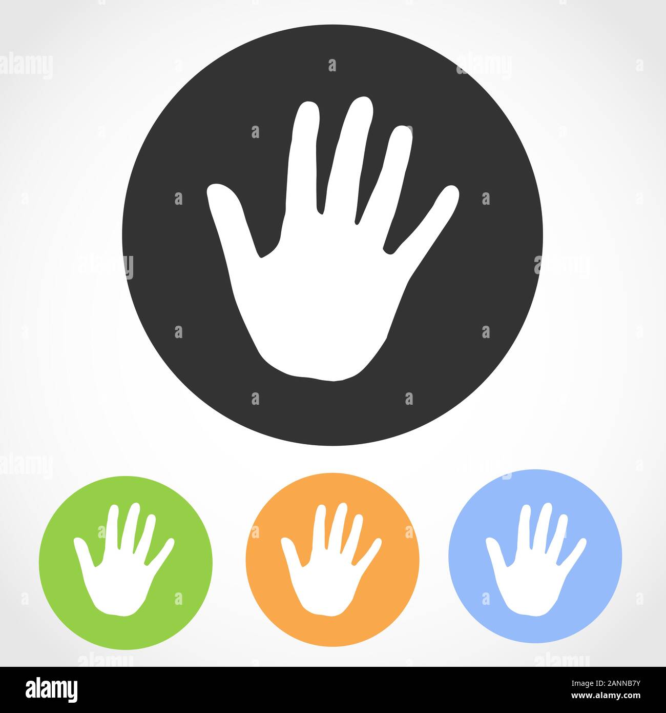 Handprint circle hi-res stock photography and images - Alamy