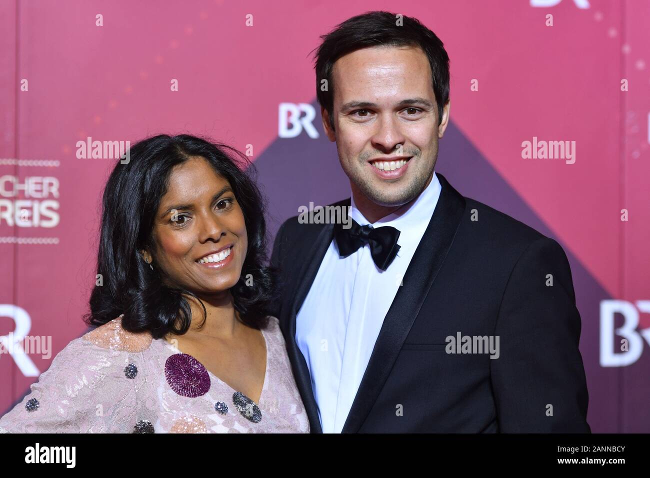 Martin HAGEN (FDP Politker) with wife Anisha. 41st Bavarian Film Award ...