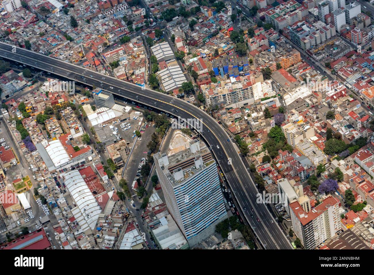 mexico city aerial view panorama cityscape Stock Photo - Alamy