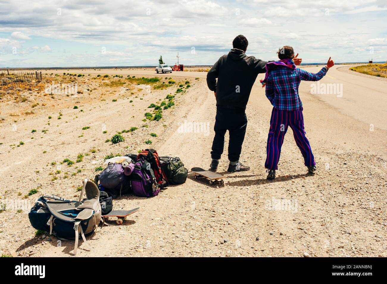 Girl Hitchhiking High Resolution Stock Photography and Images - Alamy