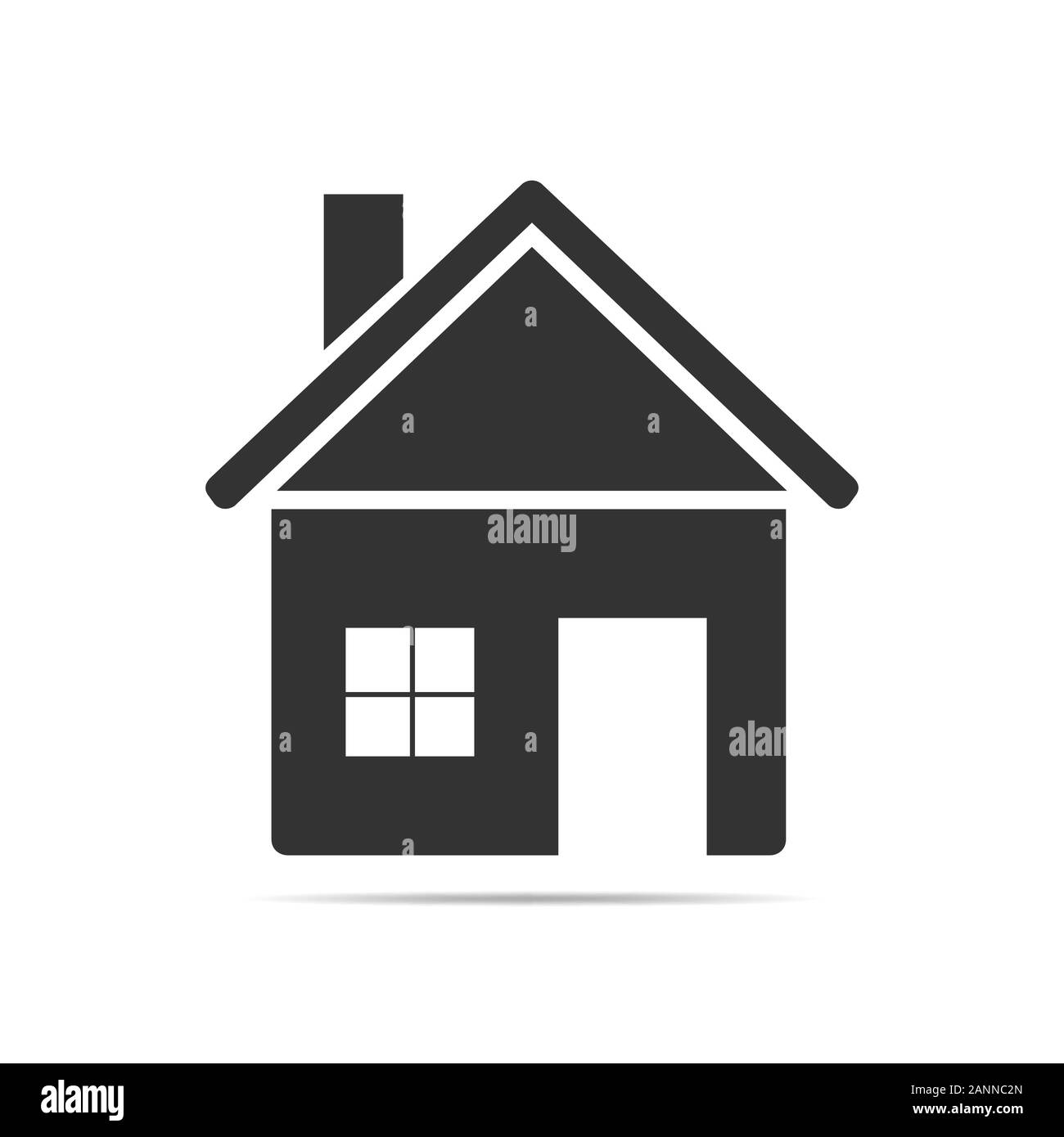 Home icon - vector illustration. Simple black home sign isolated on ...