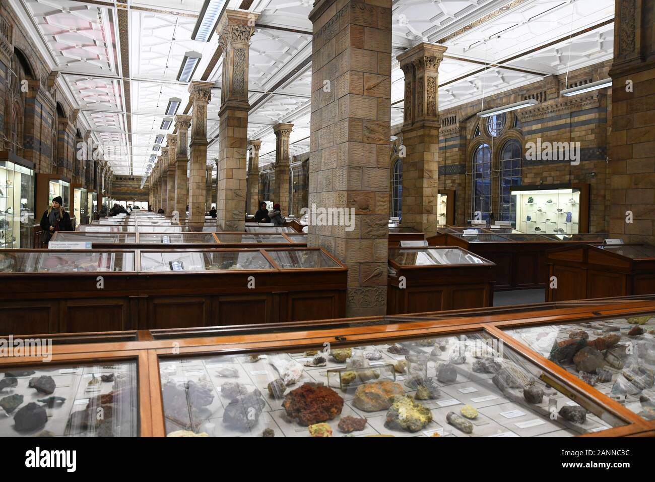 Gallery containing rocks, gems, and minerals in the Natural History ...