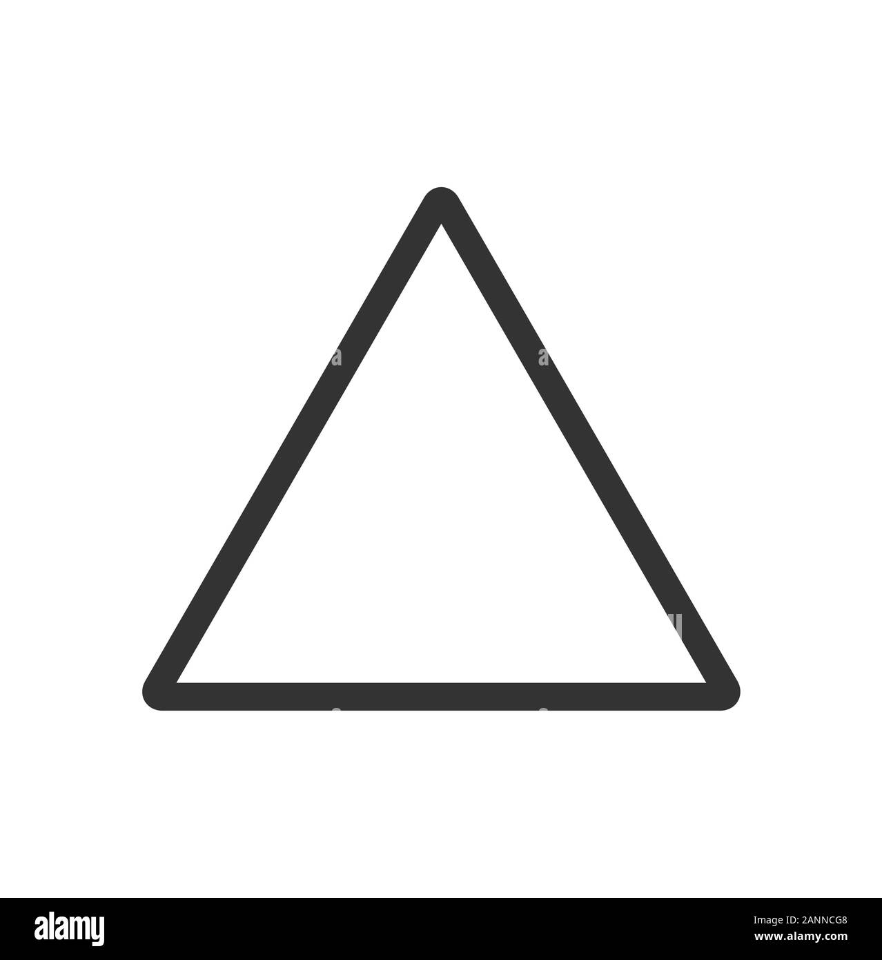 Triangle Icon Vector on white background. Flat and Trendy Sign Symbol ...