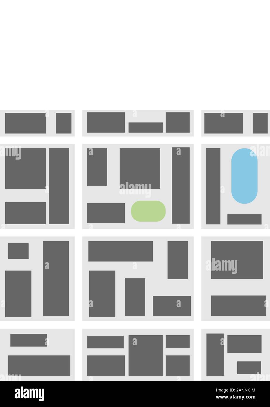 A generic city map of an imaginary city with light colors eps 10 vector ...