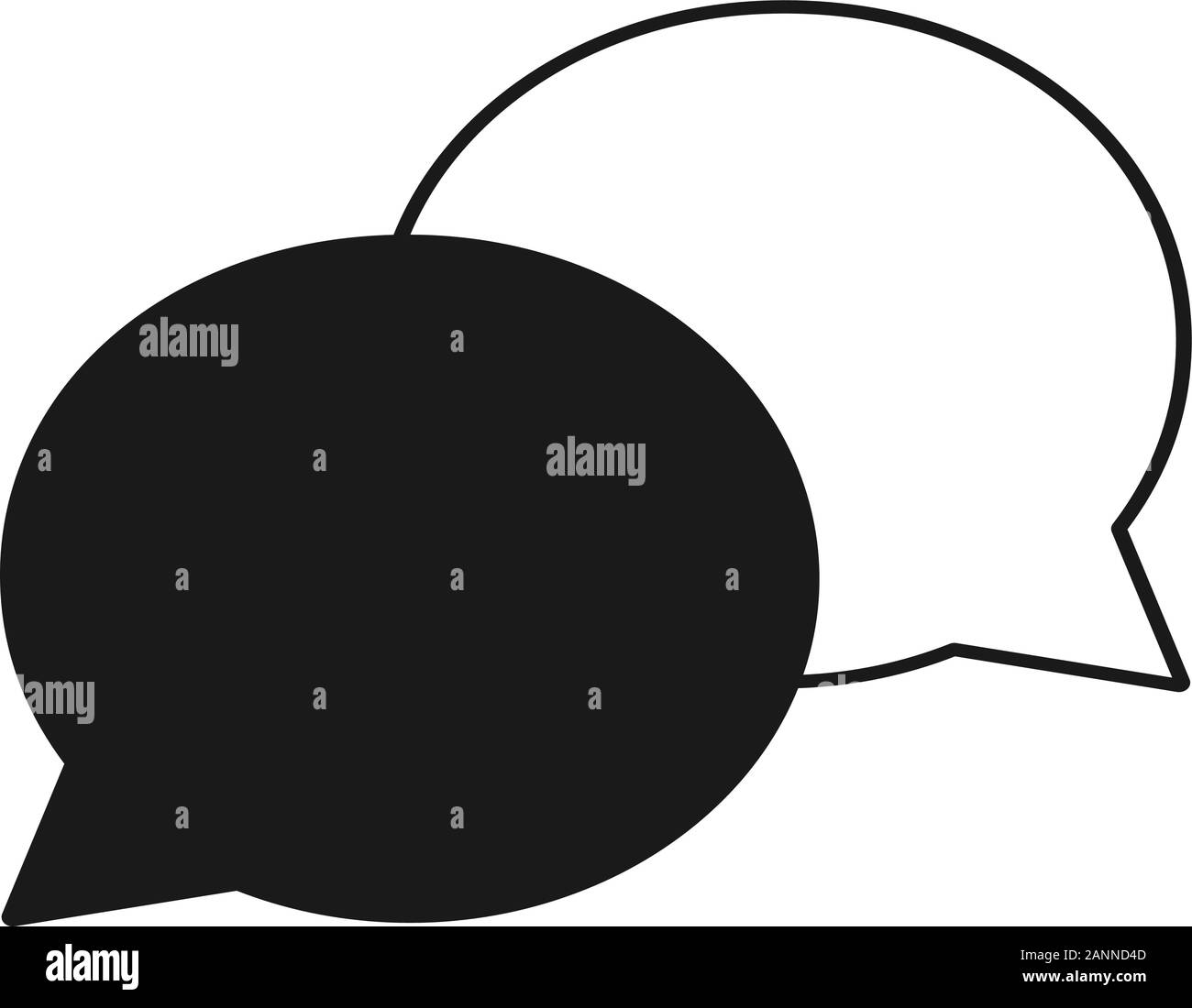 Brown finished messages isolated on white background. concept for ...