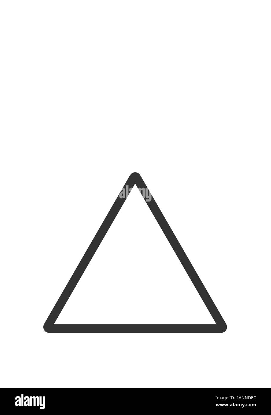 Triangle Icon Vector on white background. Flat and Trendy Sign Symbol ...