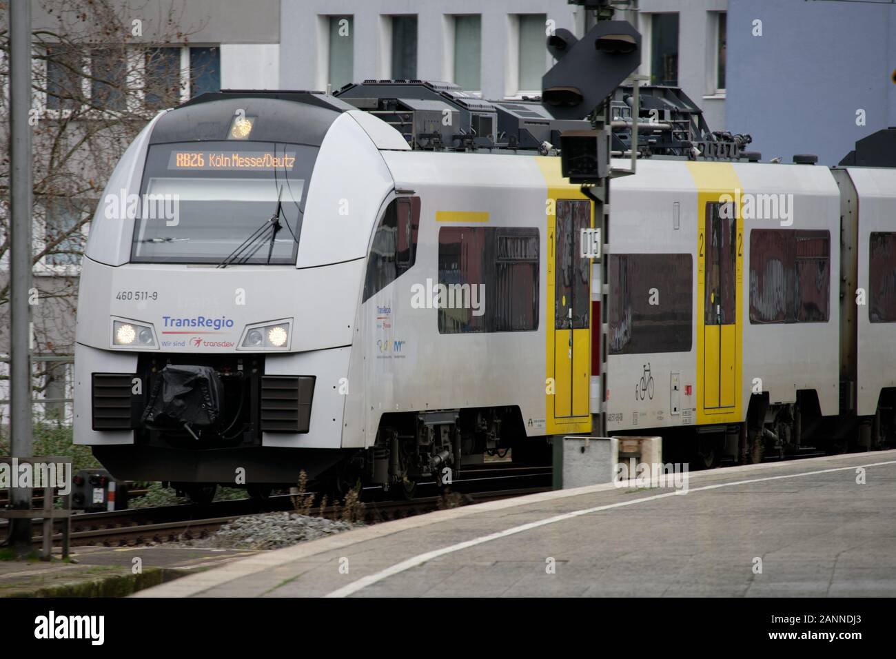 Cologne, Germany. 17th Jan, 2020. A Trnsregio train of the railway ...