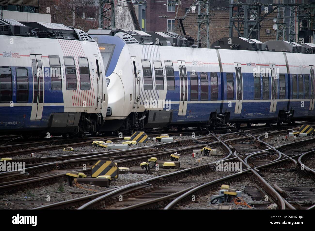 Cologne, Germany. 17th Jan, 2020. A train of the railway company ...