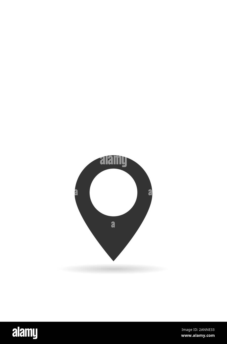 Pointer In Abstract Style On White Background Arrow Pointer Icon Map Pin Pointer Icon Location