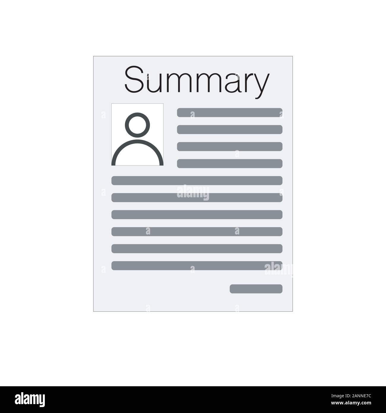 Summary sign. Summary square paper sign isolated on white background. summary button. summary ...