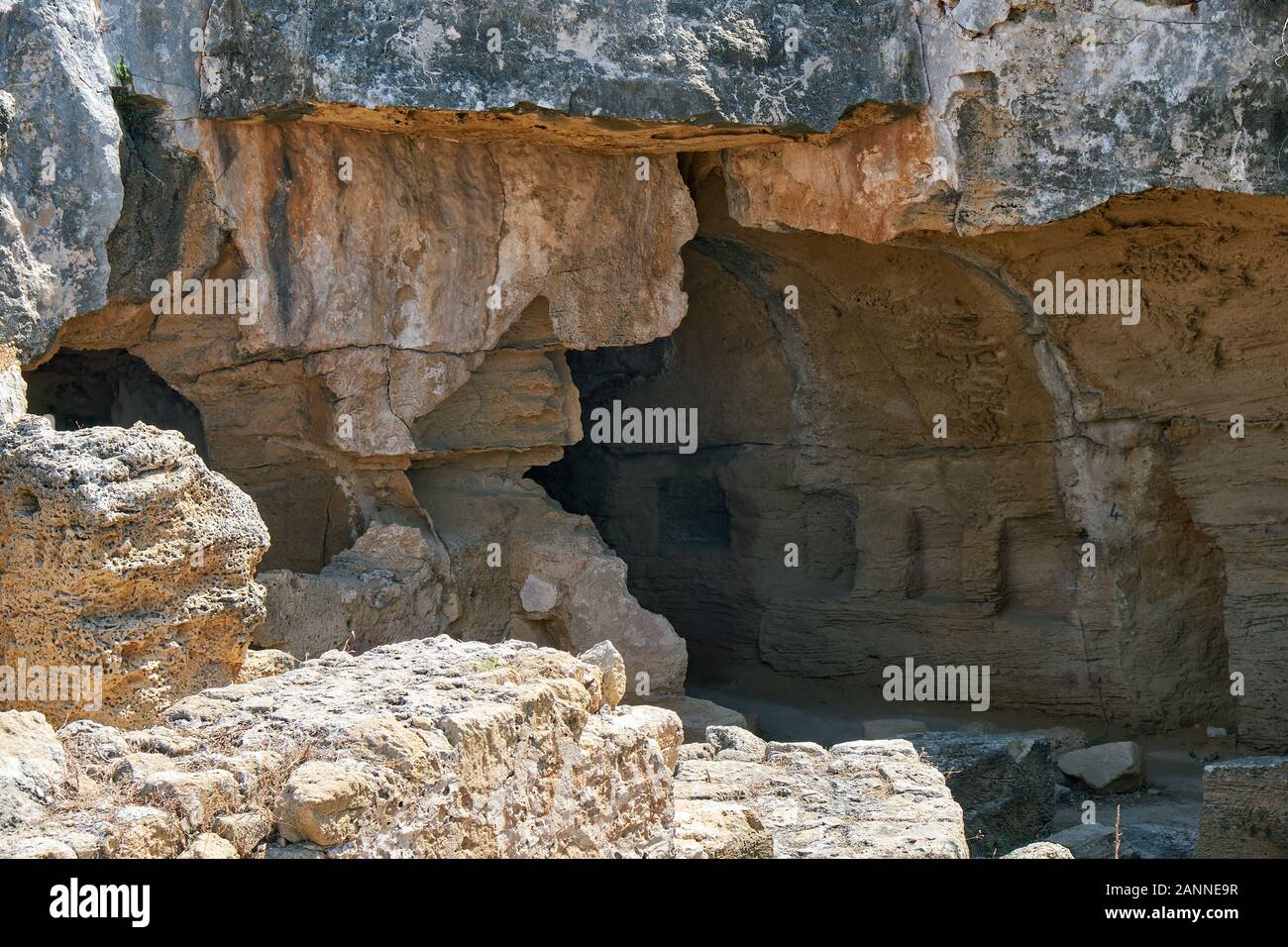 Complex of great catacombs Agios Lambrianos and Agia Solomoni. Paphos ...