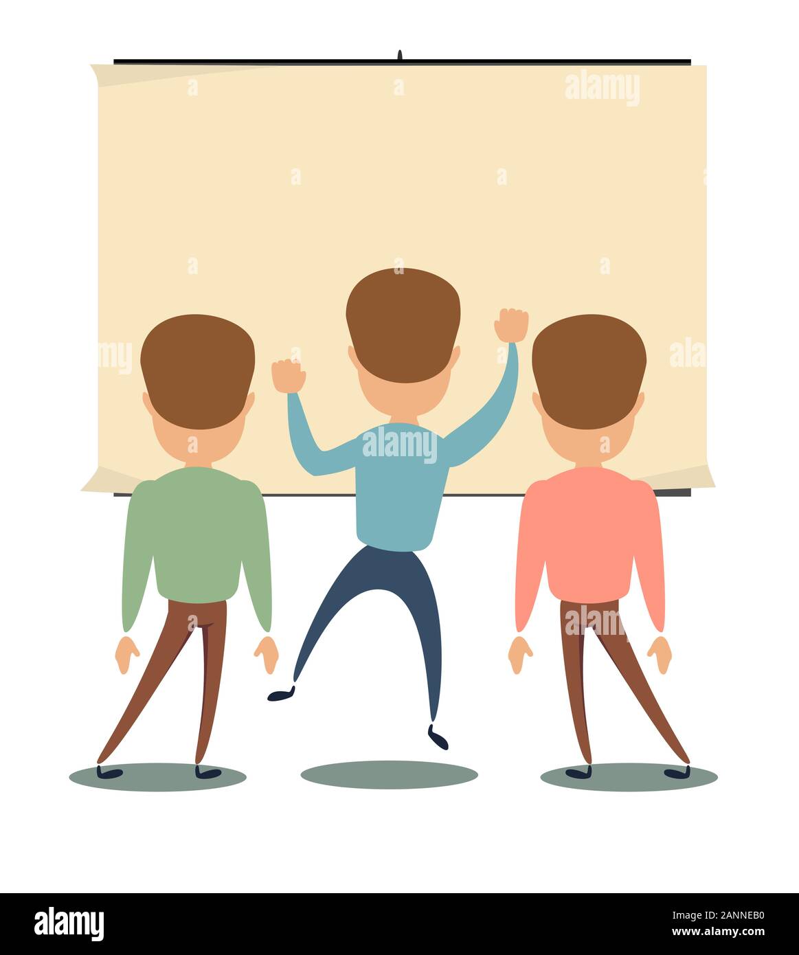Office looking at wall Stock Vector Images - Alamy