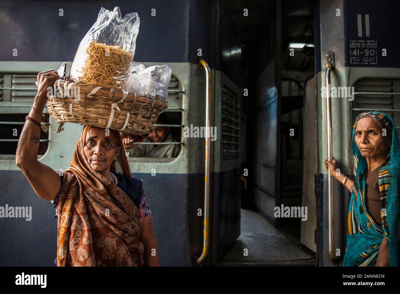 Indian train and food hi-res stock photography and images - Alamy