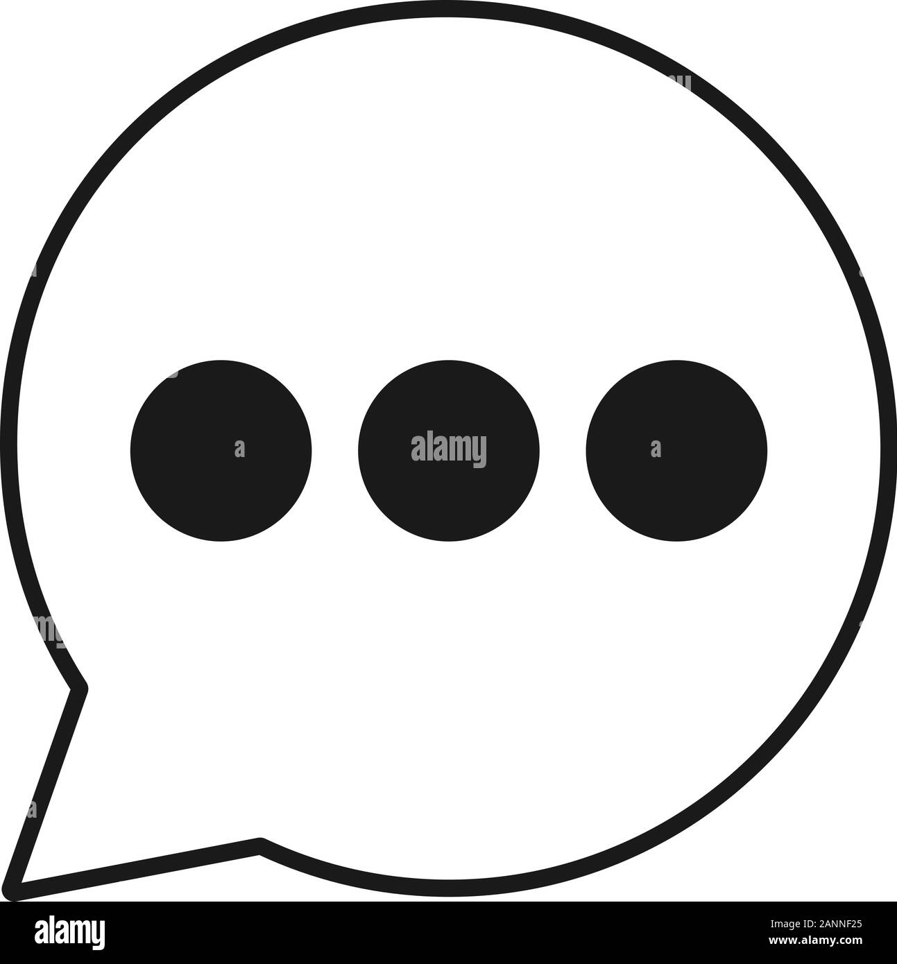 vector icon. Asian messenger. Message isolate on white background ...