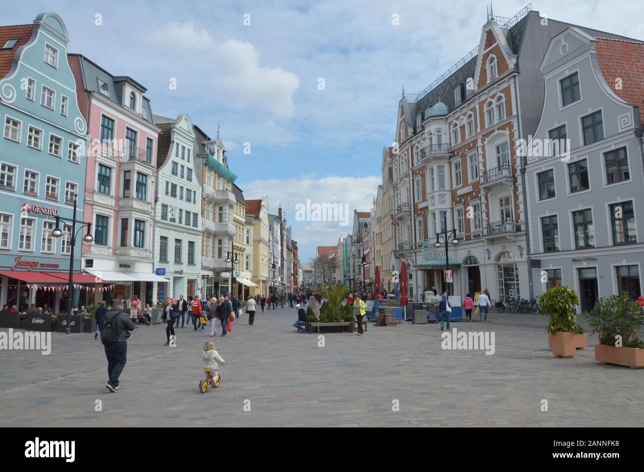 City centre of Rostock, Germany Stock Photo - Alamy