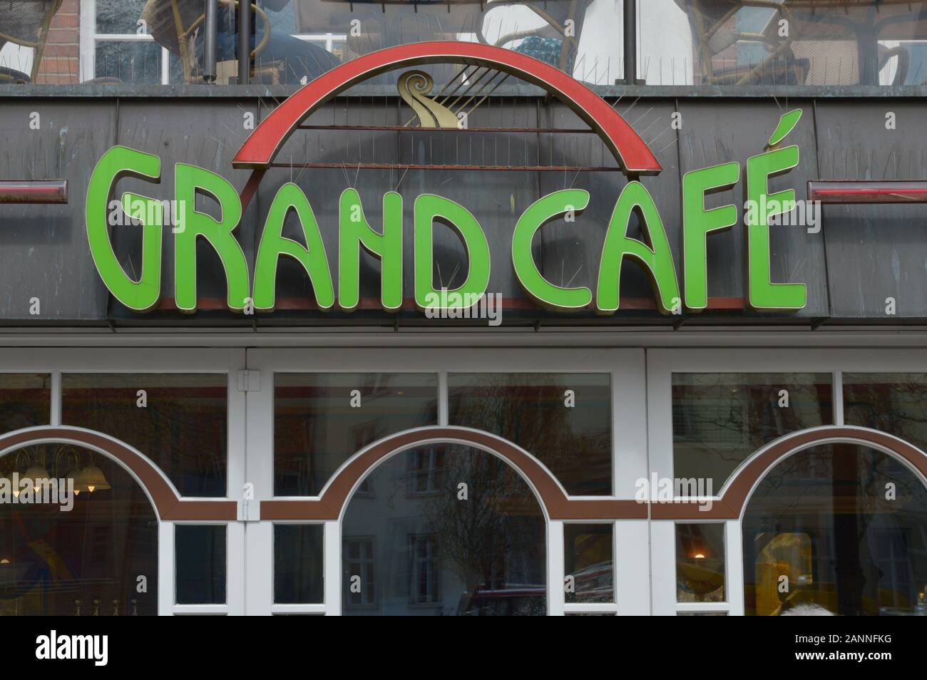 Grand cafe logo Stock Photo - Alamy