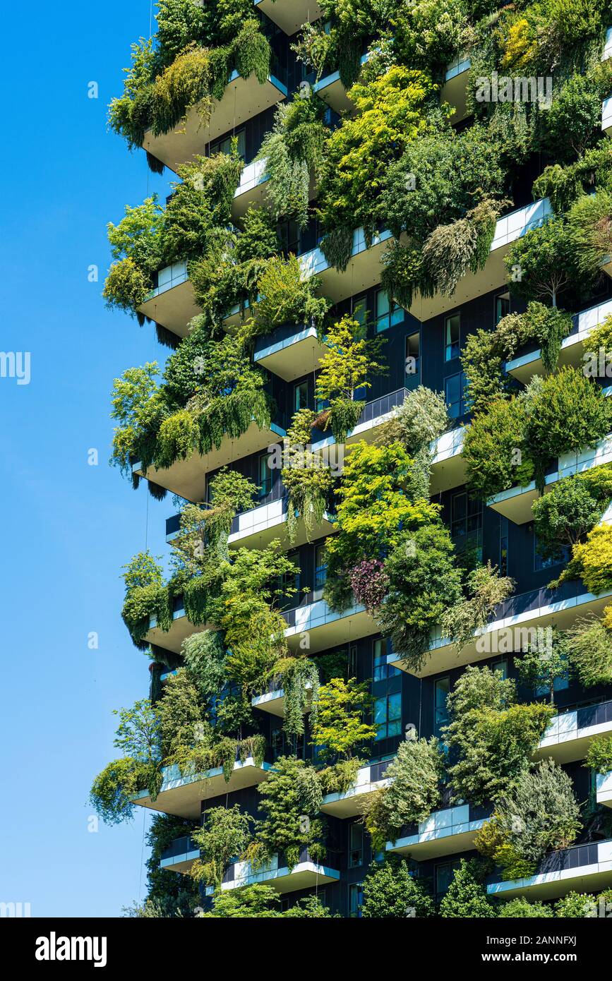 MILAN, ITALY - MAY 31, 2019: Bosco Verticale Or Vertical Forest Are A ...