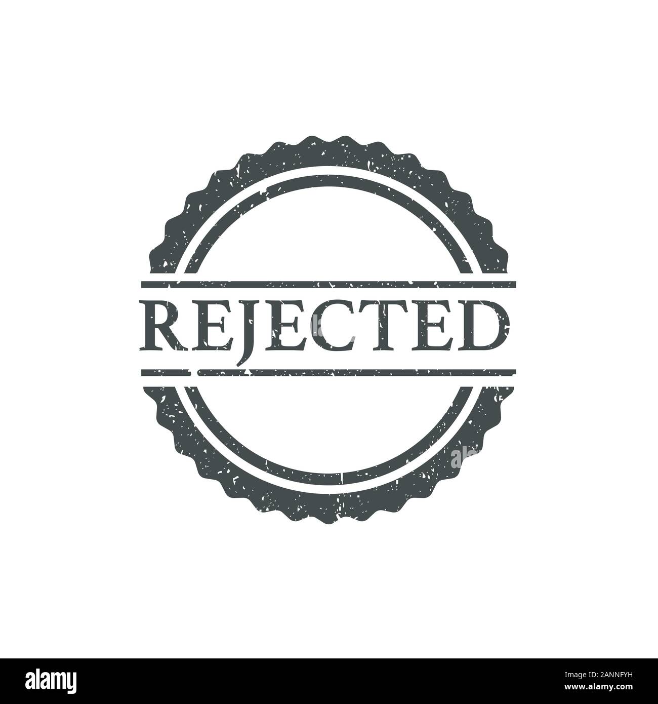 Rejected stamp. Editable vector illustration - rejected text grunge ...