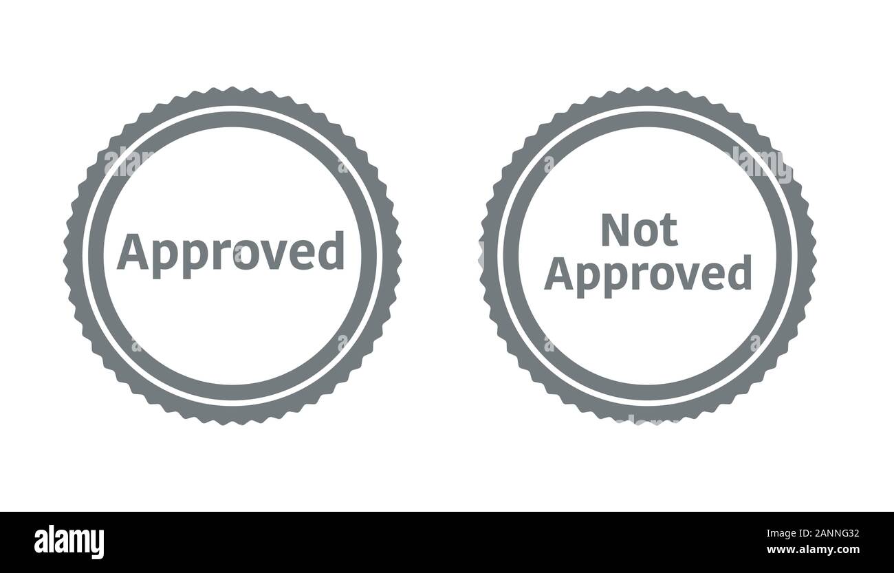 Not approved stamp hi-res stock photography and images - Alamy