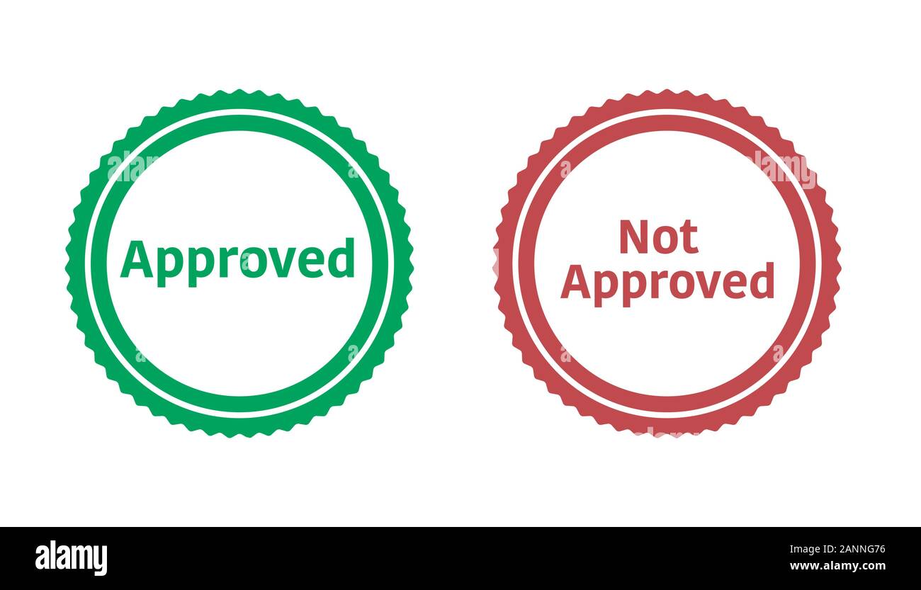 Not approved stamp hi-res stock photography and images - Alamy