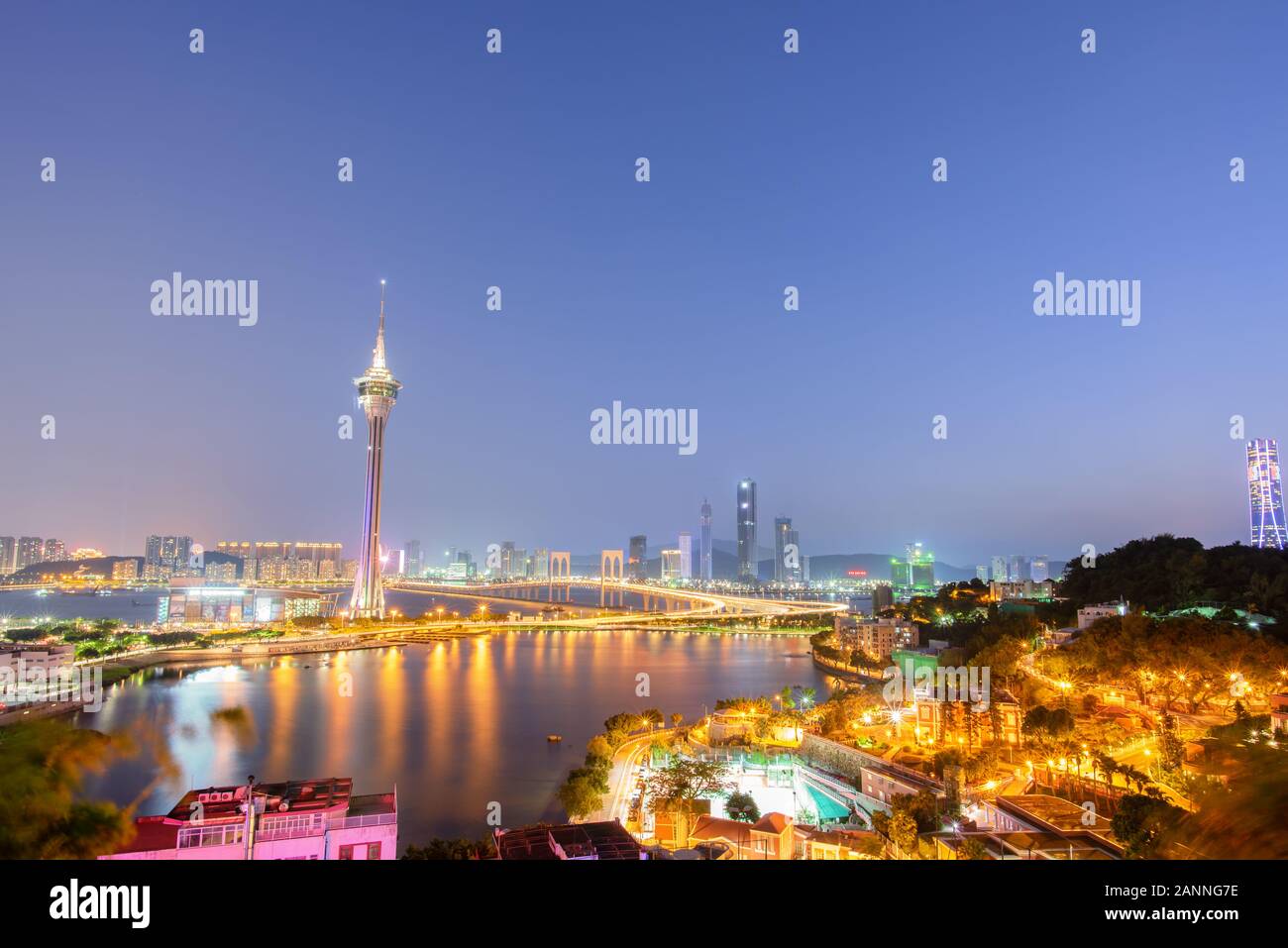 Macao, China - October 15, 2019: Macau (Macao) city skyline during ...