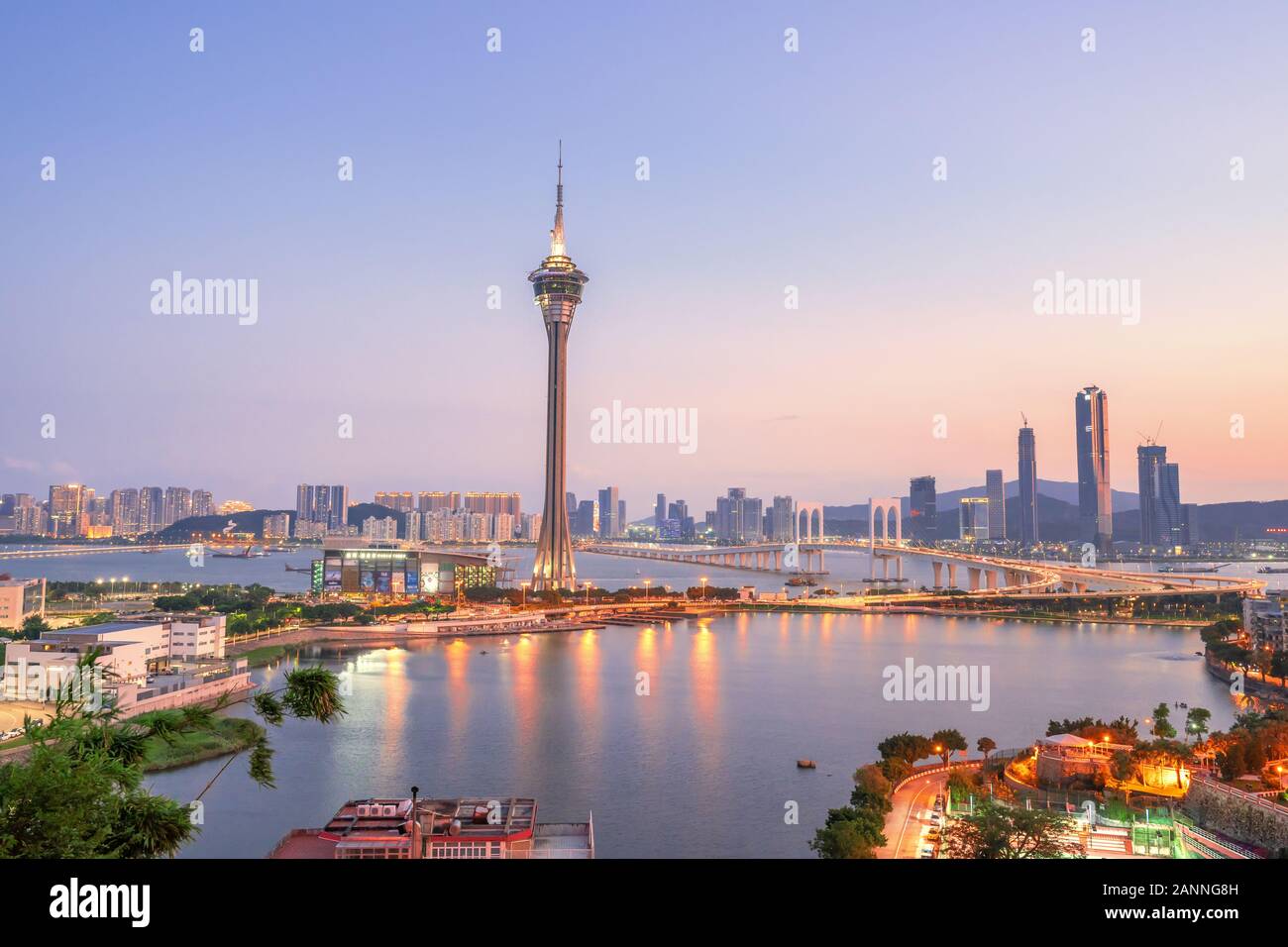 Macao, China - October 15, 2019: Macau (Macao) city skyline during ...
