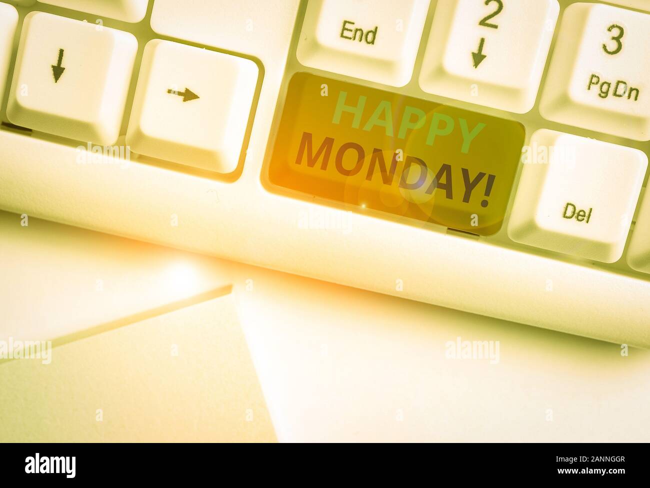 Text sign showing Happy Monday. Business photo text telling that ...