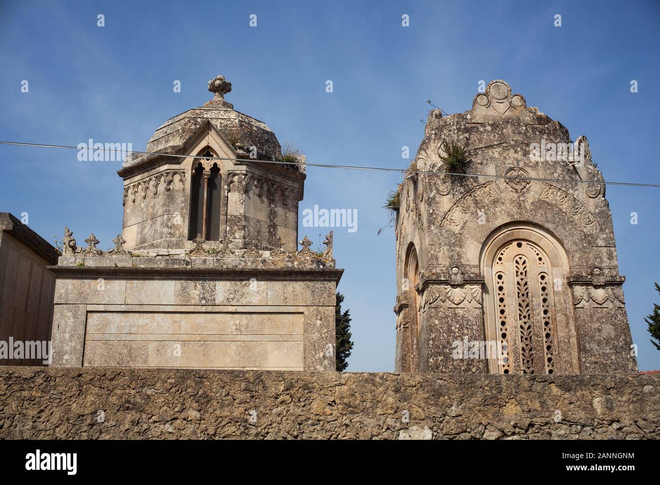 View of religios architecture in the Sicily cemetery Stock Photo - Alamy