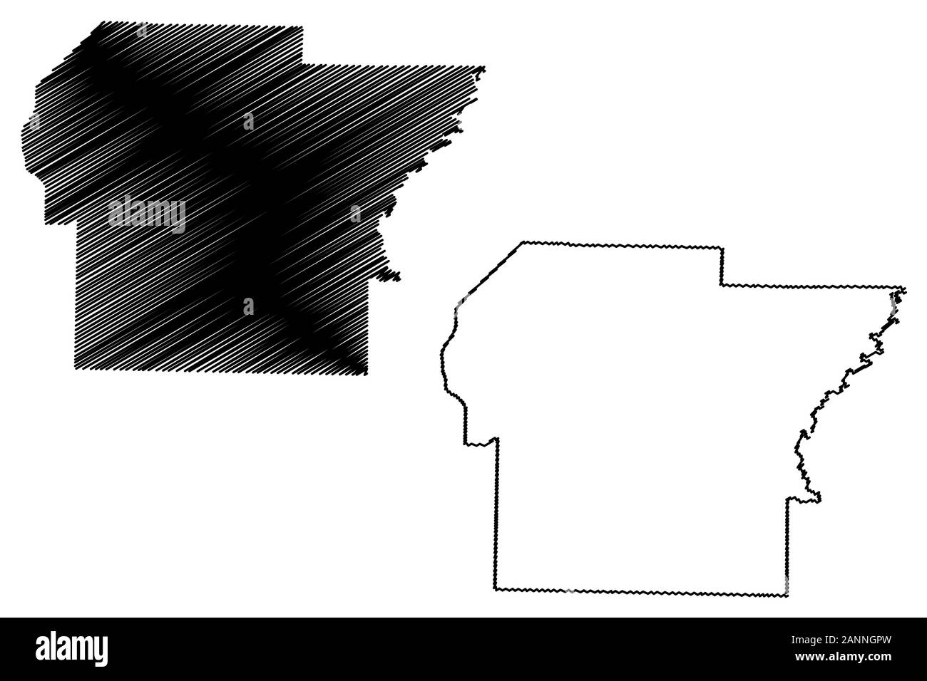 Batesville map Stock Vector Images - Alamy