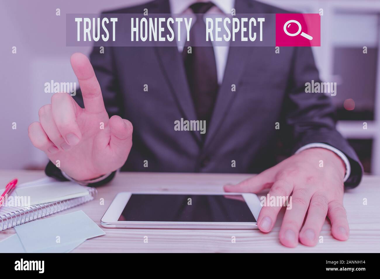Conceptual hand writing showing Trust Honesty Respect. Concept meaning ...