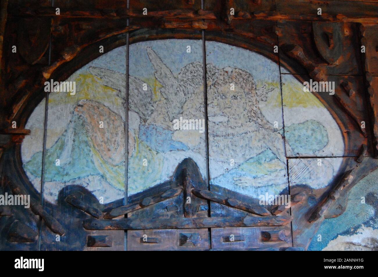 The carving of the Karl Junker(1850-1912), painter, sculptor and ...