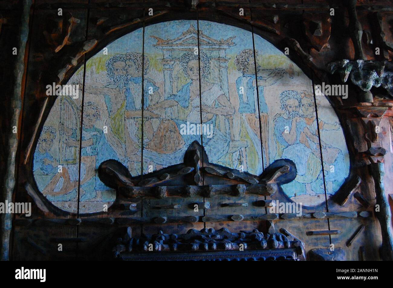 The carving of the Karl Junker(1850-1912), painter, sculptor and ...