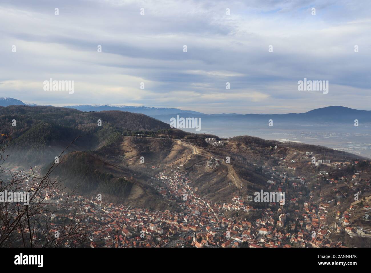 Brasov from above, Romania Stock Photo - Alamy