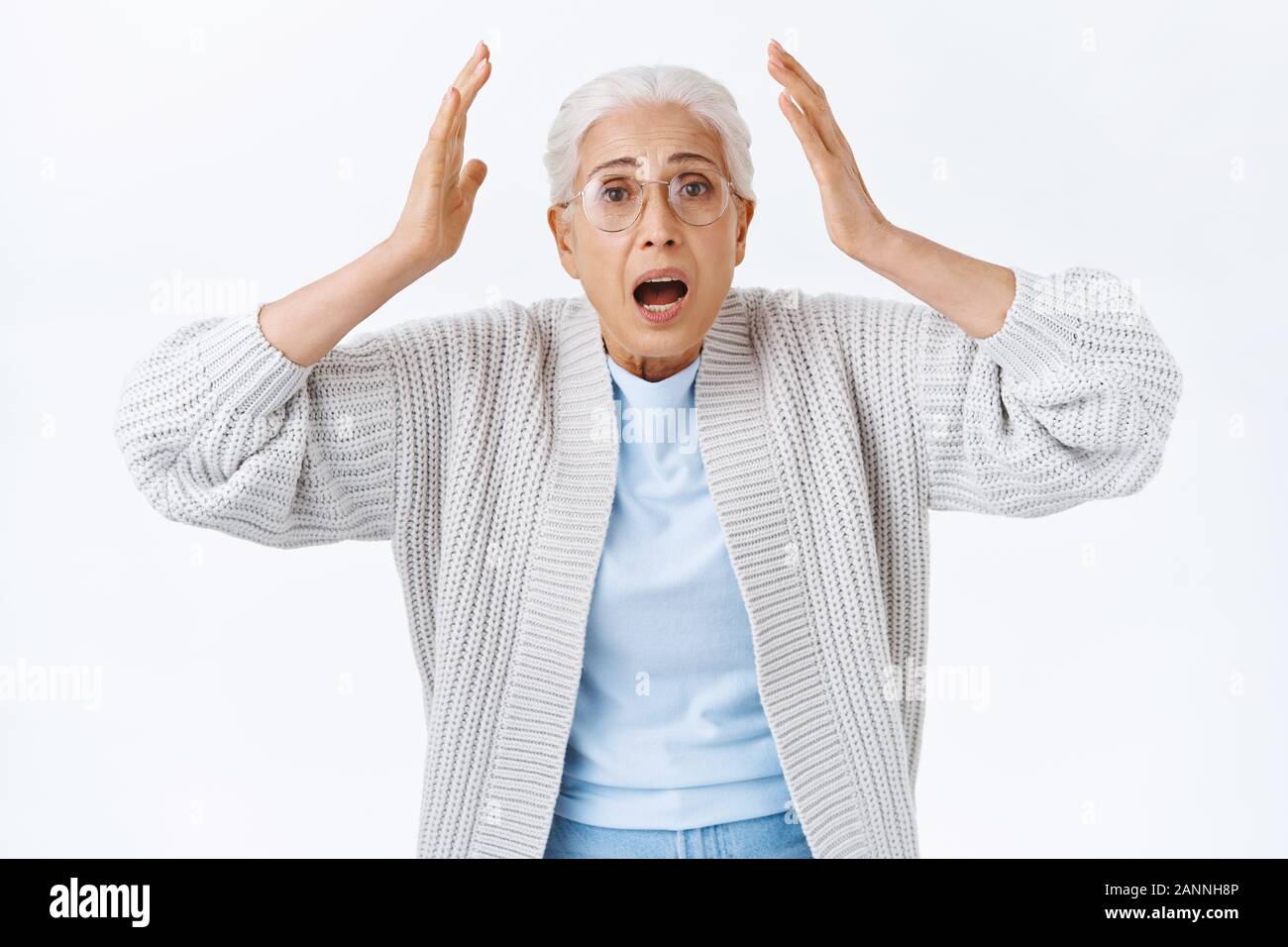 Grandmother family christmas worried hi-res stock photography and ...