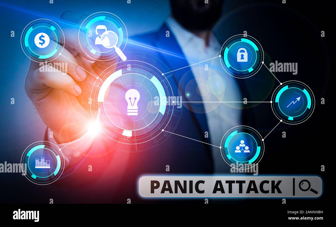 Word writing text Panic Attack. Business photo showcasing sudden ...