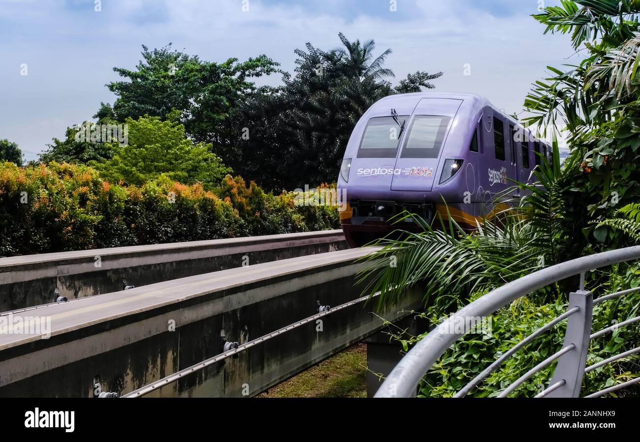 Singapore sentosa rail hi-res stock photography and images - Alamy