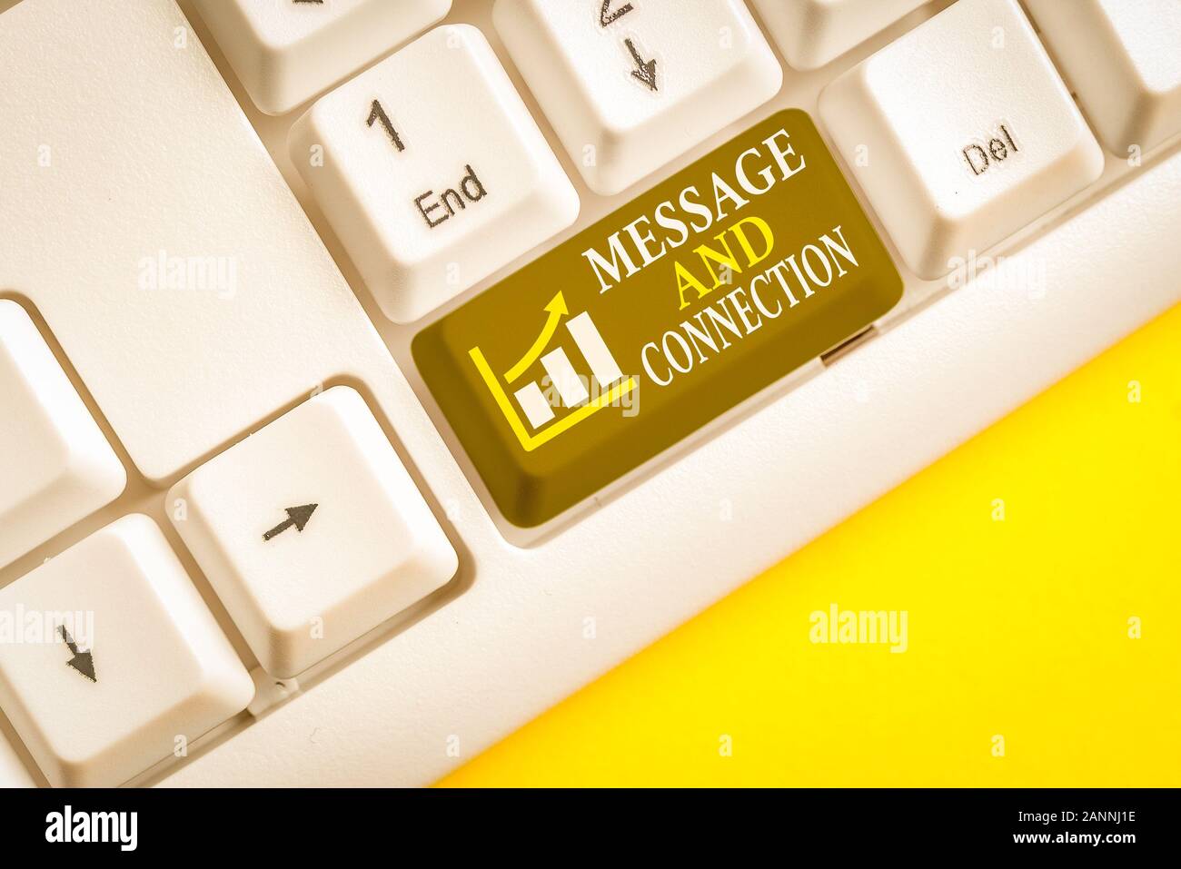 Conceptual hand writing showing Message And Connection. Concept meaning ...