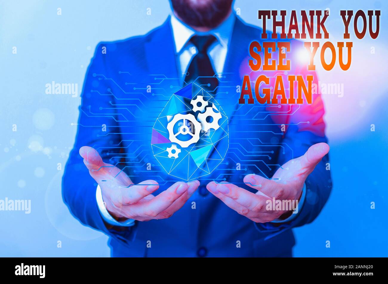 Writing note showing Thank You See You Again. Business concept for ...
