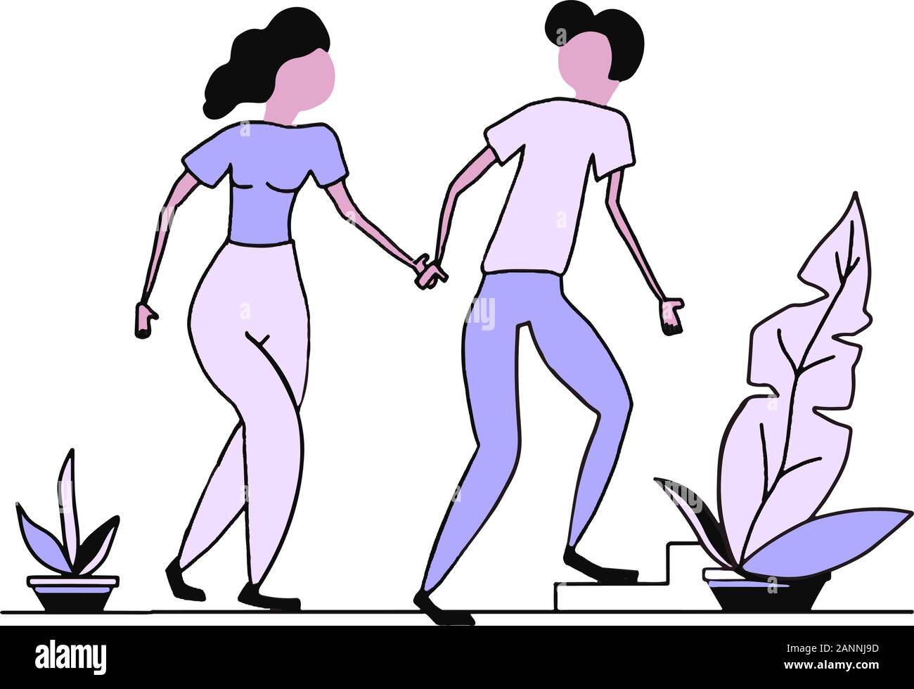 Meeting loved people in a flat style. Concert psychology of couples ...