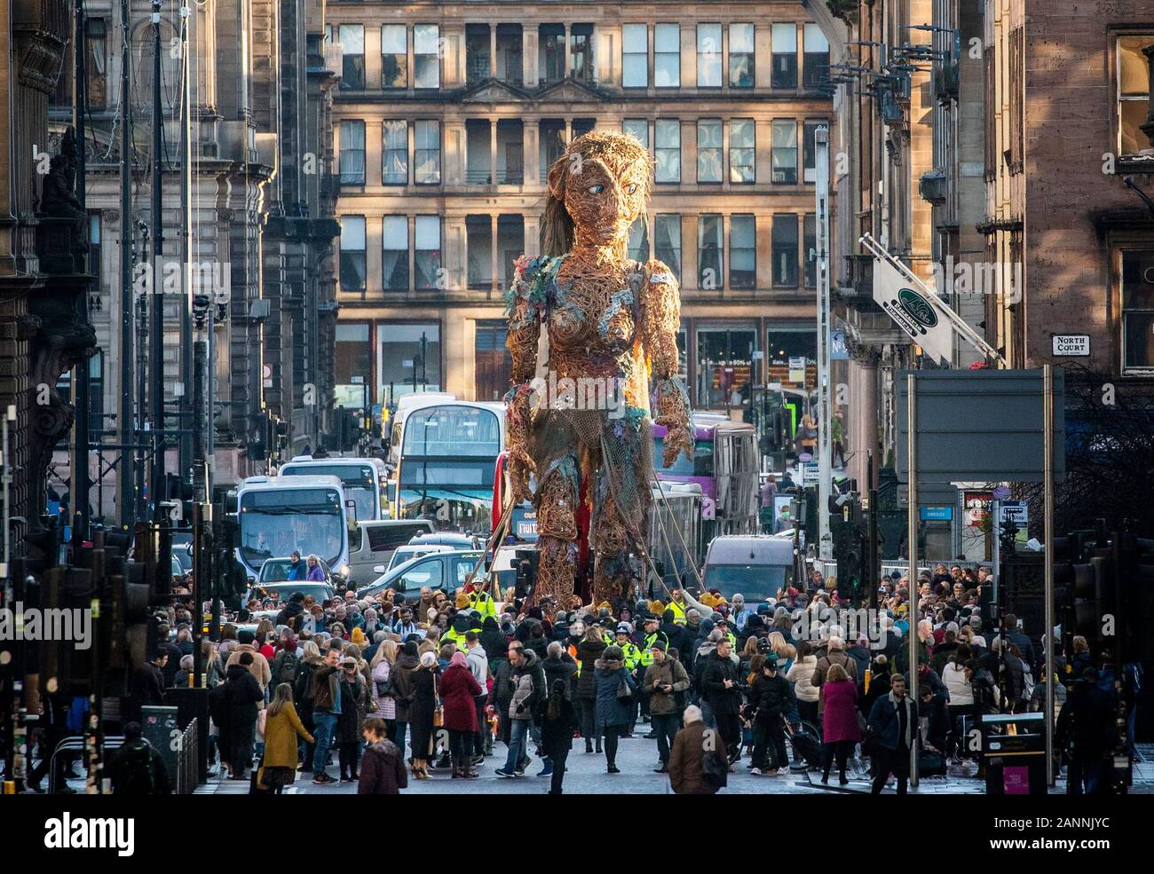 Scotland's largest puppet, a ten-metre tall sea goddess called Storm ...
