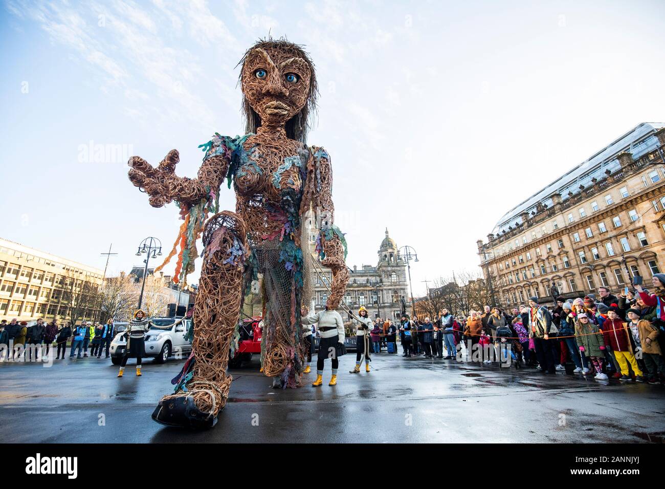 Scotland's largest puppet, a ten-metre tall sea goddess called Storm ...