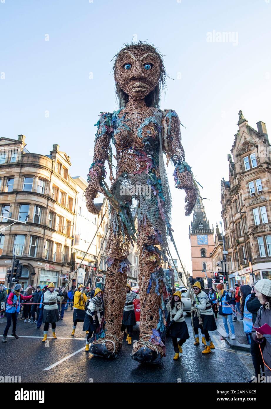 Scotland's largest puppet, a ten-metre tall sea goddess called Storm ...