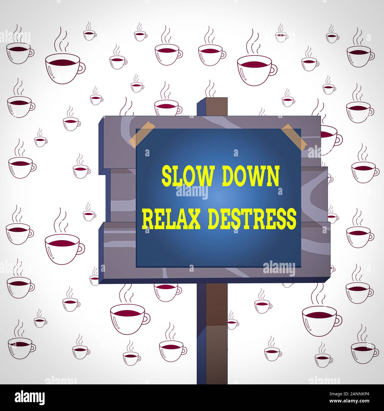 Writing note showing Slow Down Relax Destress. Business concept for ...